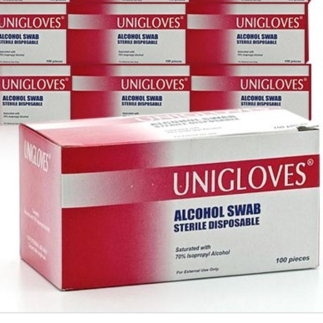 Alcohol swab 100 pcs per box | Lazada