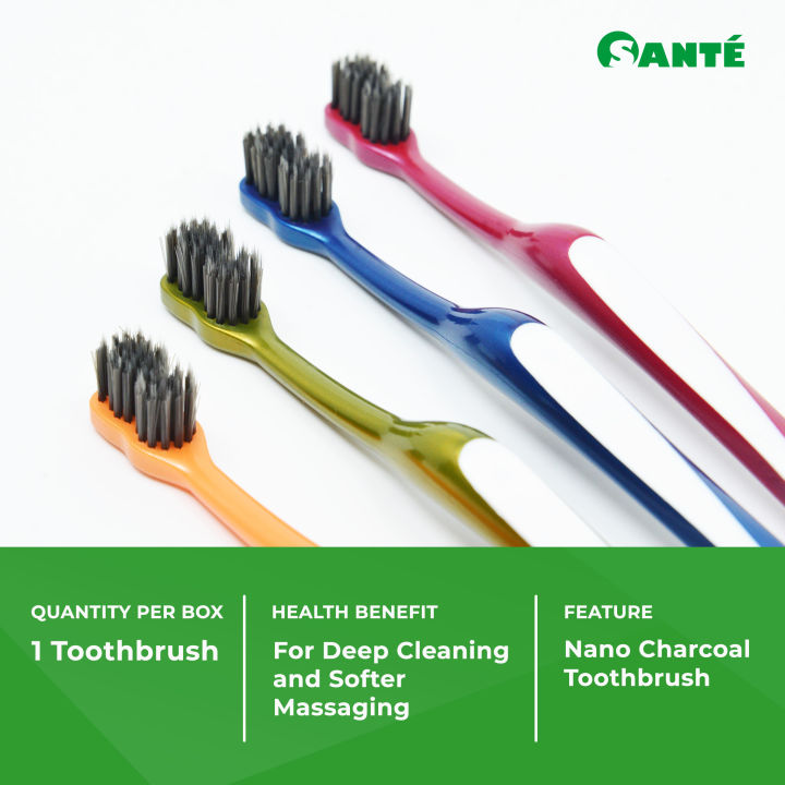 Broose Nano Charcoal Toothbrush , Soft Bristles | Lazada PH