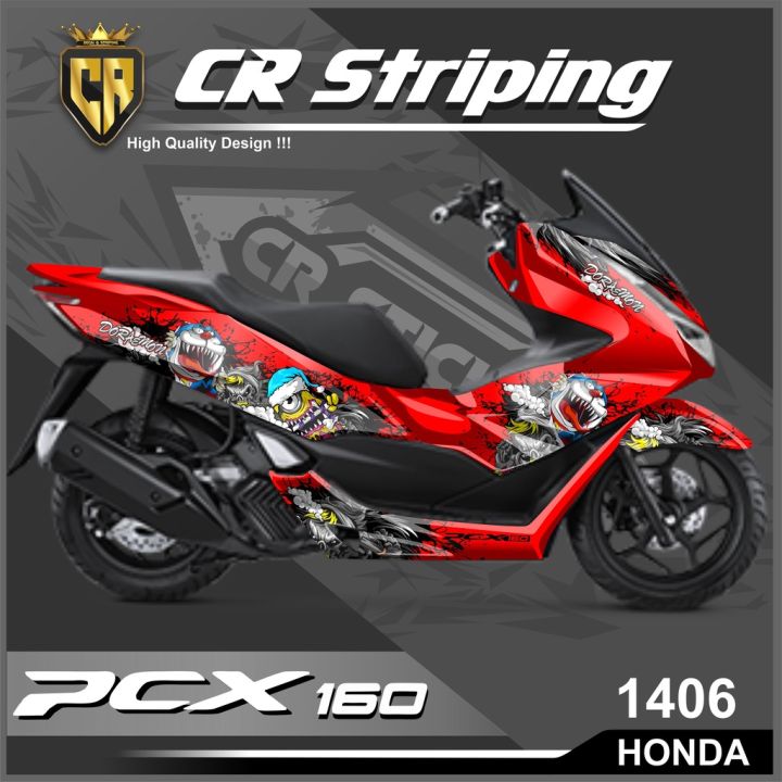 Decal Sticker Custom PCX 160 Full Body Sticker Dekal Skotlet PCX Desain ...