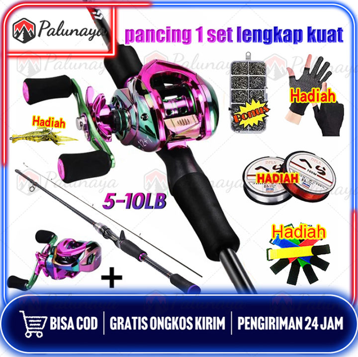 pancing 1 set lengkap kuat / Joran Pancing Lengkap 1.8M/2.1M Dan Rasio ...