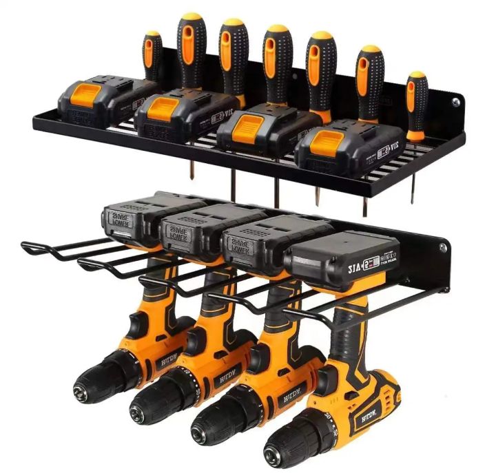 Heavy Duty Power Tools Storage Organizer Rack Wall Mounted Cordless ...