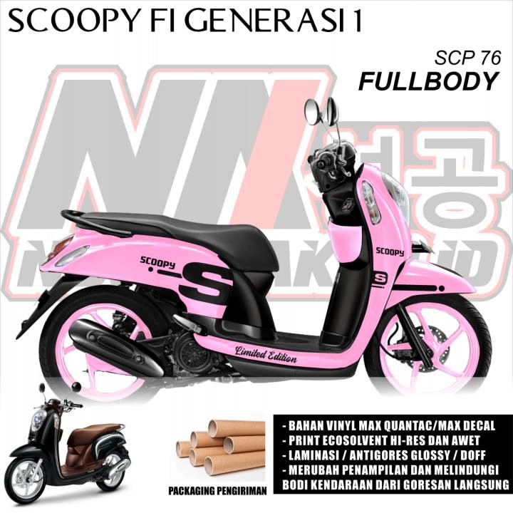 SCP 76 DECAL STICKER SCOOPY FI 2013 2014 2015 2016 SPORTY FULLBODY ...