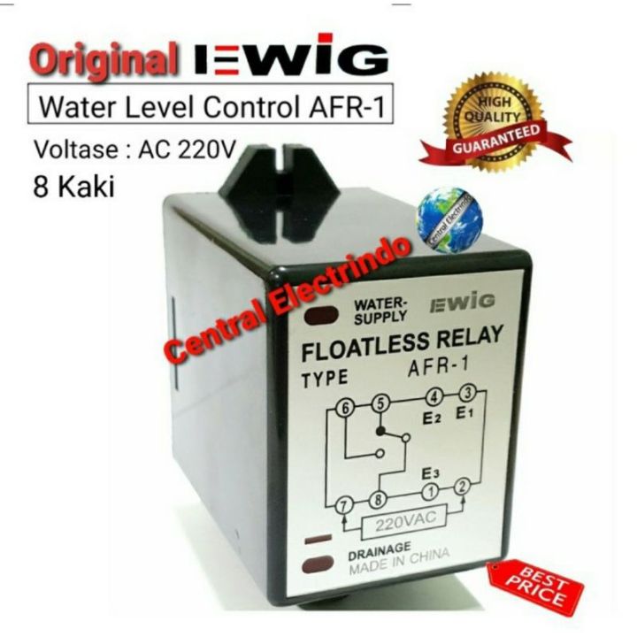 WATER LEVEL CONTROL AFR-1 EWIG AC 220V 8 kaki Model Anly. | Lazada ...