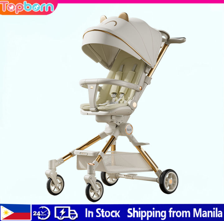 Topborn Stroller two-way 360 degree rotation can sit and lie down ...