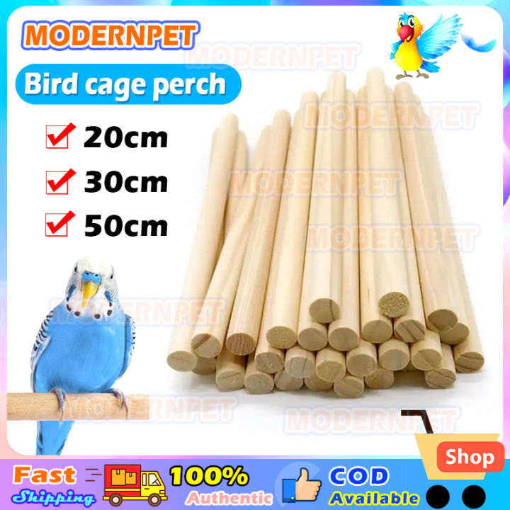 Bird cage perch Wooden long perch for birds accesories | Lazada PH