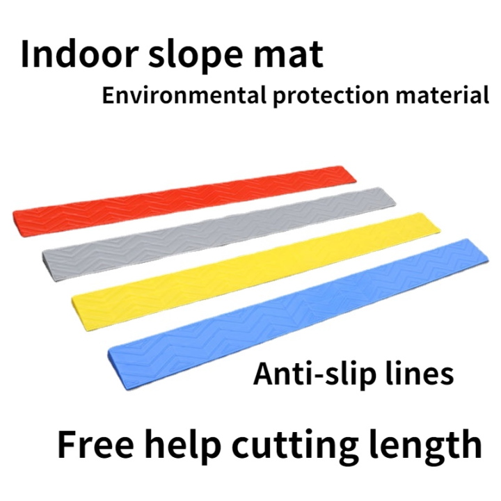 Indoor Ramp Mat/Uphill Mat Wheelchair Plastic Door Threshold Step Ramp ...