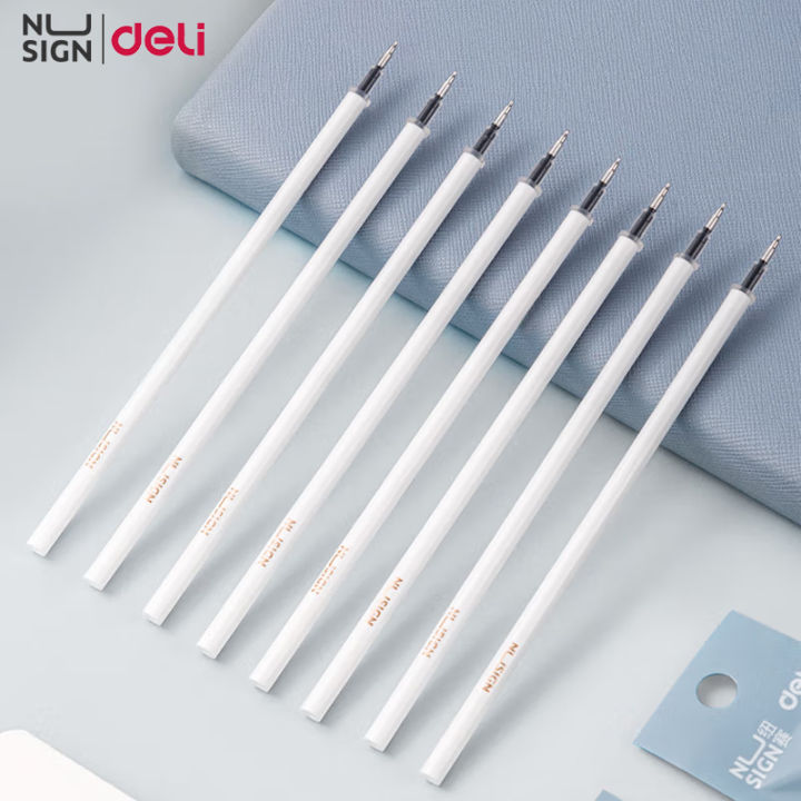 Deli Neutral Pen Replacement Core Smooth Gel Pen Refill 0.5mm Black ...