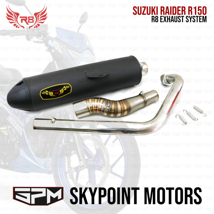 R8 MUFFLER FOR SUZUKI RAIDER 150 CARB TYPE (9856-378-R8) | Lazada PH