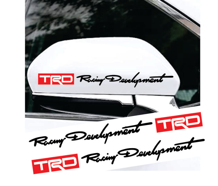 RACING DEVELOPMENT TRD SIDE MIRROR STICKER | Lazada PH