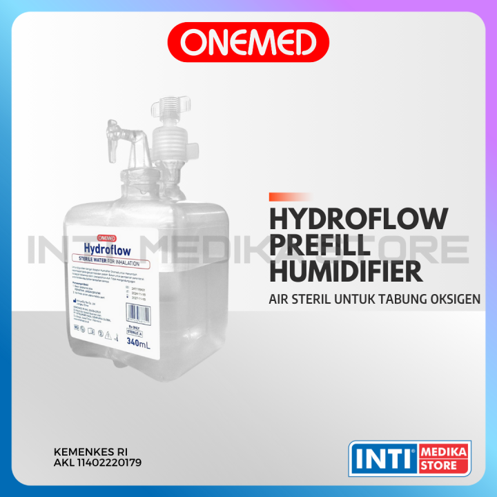 ONEMED - Hydroflow Prefill Humidifier 340ml | Air Steril untuk Tabung Oksigen | Sterile Water ...