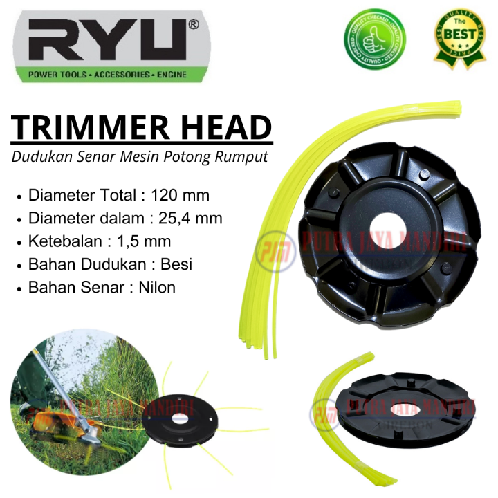RYU Mata Pisau Pemotong Rumput 120 mm Tali Nilon Nylon - Trimmer Head / Brush Cutter RYU ...