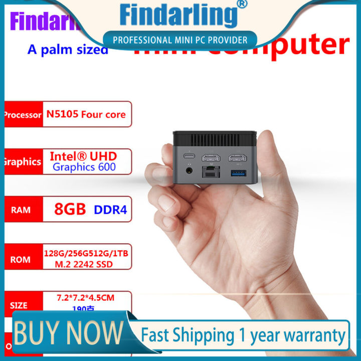 Quard Core Windows 11 Mini PC Intel N5105 2.9GHZ DDR4 8GB 128GB/256GB ...