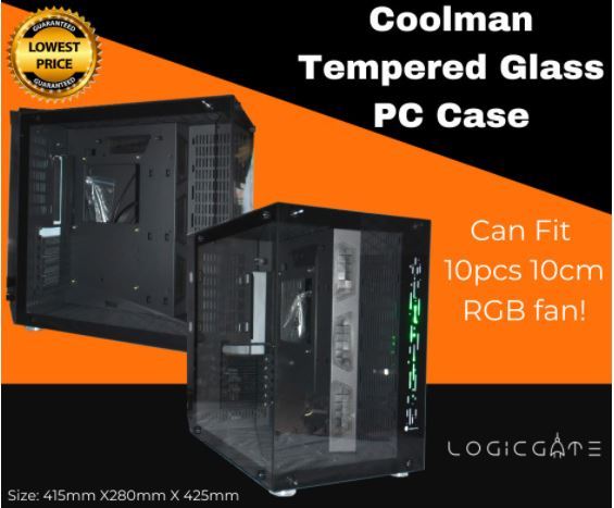 Coolman Robin 2 Tempered Glass Gaming Case/Black/PINK | Lazada PH