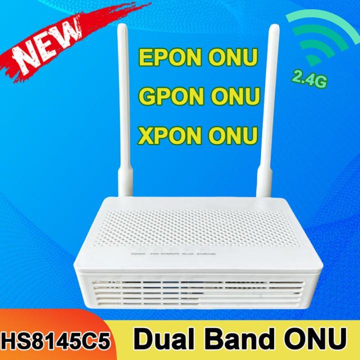 Gigabit HS8145C5 EPON ONU FTTH modem router with 2.4G wifi English ...