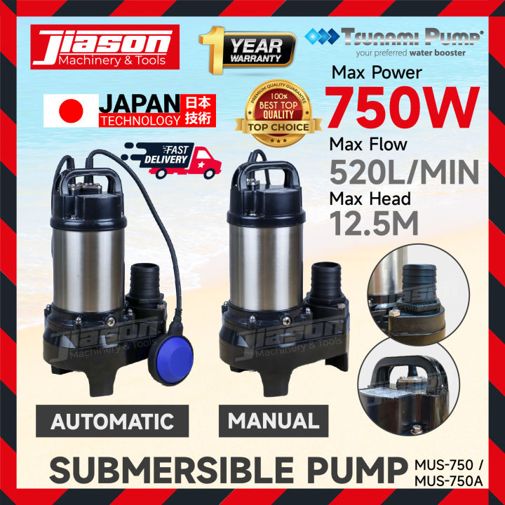 [AUTO / MANUAL] TSUNAMI PUMP MUS750 / MUS-750 / MUS-750A / MUS750A ...