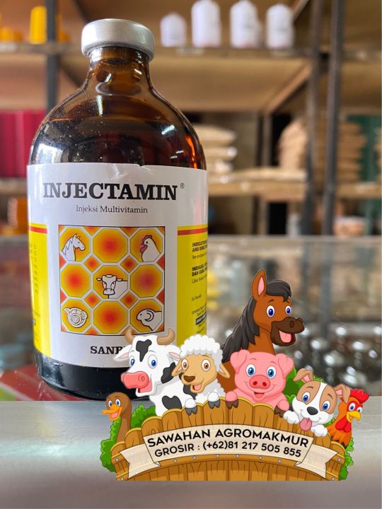 injectamin vitamin sapi ayam kuda babi kambing domba pemacu pertumbuhan ...