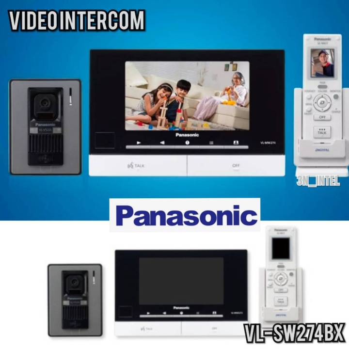 Video Intercom Panasonic VL-SW274BX Wireless วีดีโออินเตอร์คอมแบบไร้สายพานาโซนิค(Monitor ...