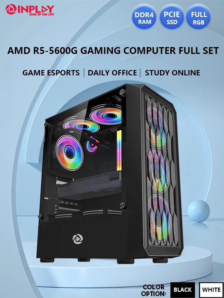 AMD Desktop Ryzen 5 5600G Gaming PC DDR4 16GB RAM + 512GB SSD Full Set ...
