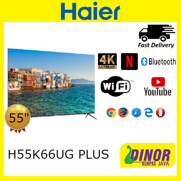 Haier 55 Inch UHD 4K Android TV With Chromecast Google Play H55K66UG ...