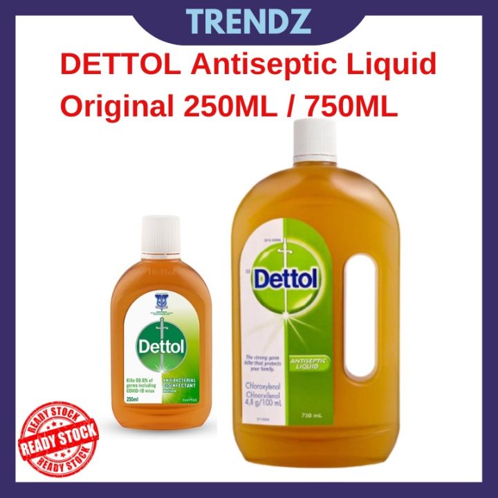 Dettol Antiseptic Liquid Antibacterial Disinfectant Original 250ML ...