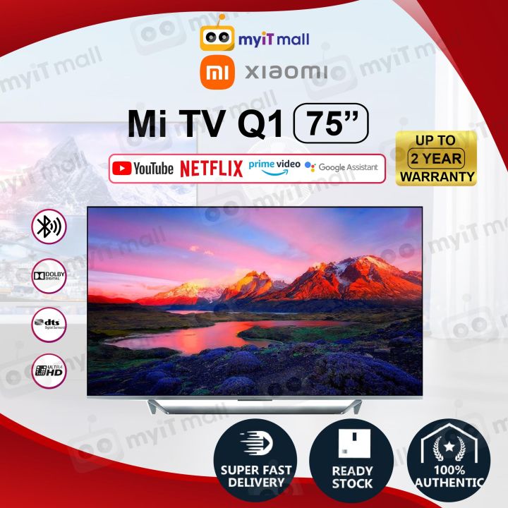 Xiaomi Mi Smart TV 75 Inch Q1 QLED 4K Display Television Wifi Google ...