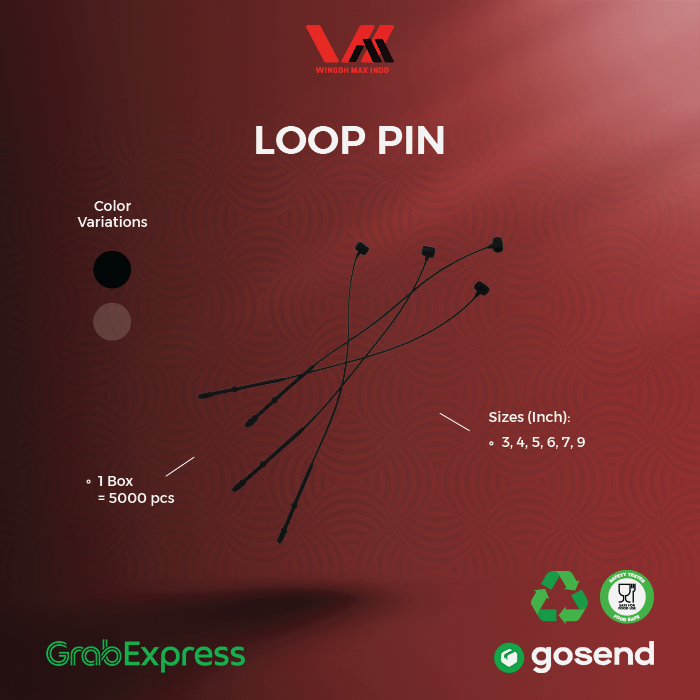 TAG IT - Loop Pin Tipis 3 Inch - penanda barang - 9 Inch | Lazada Indonesia