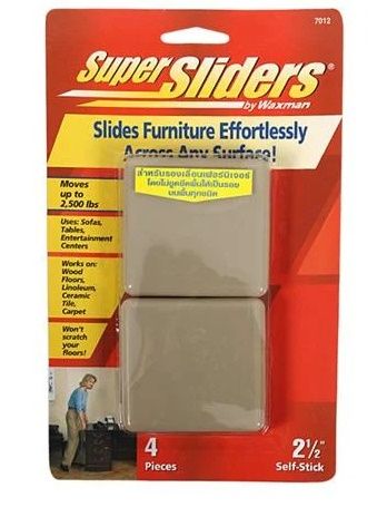 แผ่นสไลเดอร์เหลี่ยม SUPER SLIDERS ขนาด 2.5 นิ้ว จำนวน 4 ชิ้น | Lazada.co.th