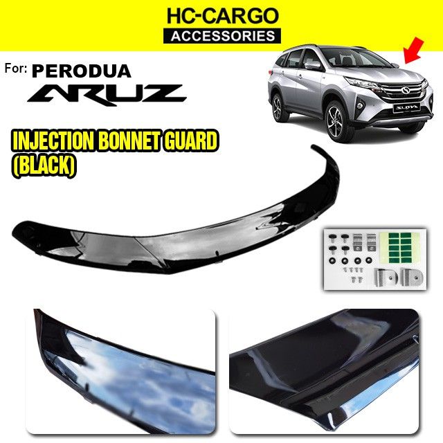 Perodua Aruz 2019 - 2020 INJECTION Front Bonnet Guard (Piano Black ...