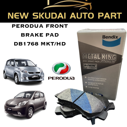 PERODUA MYVI 2005 FRONT BRAKE PAD ORIGINAL BENDIX DB1768 MKT/HD | Lazada