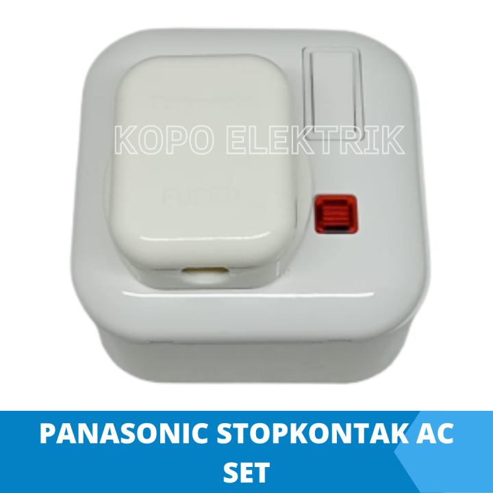 Panasonic Stopkontak AC Set Komplit ( Stop Kontak + Steker 3 Kaki ...