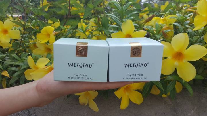 เหวยเจียว Weiijiao Cream กลางวัน+กลางคืน ขนาด 20 กรัม 1 ชุด | Lazada.co.th
