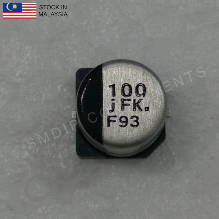 2PCS Japanese-Grade 100uF 6.3V 105°C, SMD Capacitor, 6.3mm x 5.8mm | Lazada