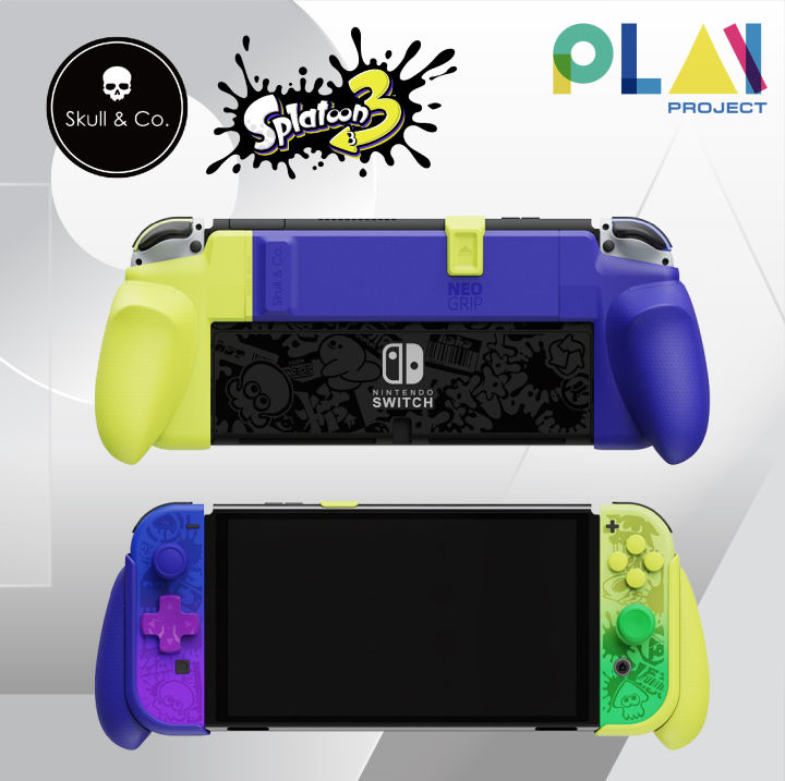 Skull & Co. NeoGrip and GripCase Splatoon 3 for Nintendo Switch OLED ...