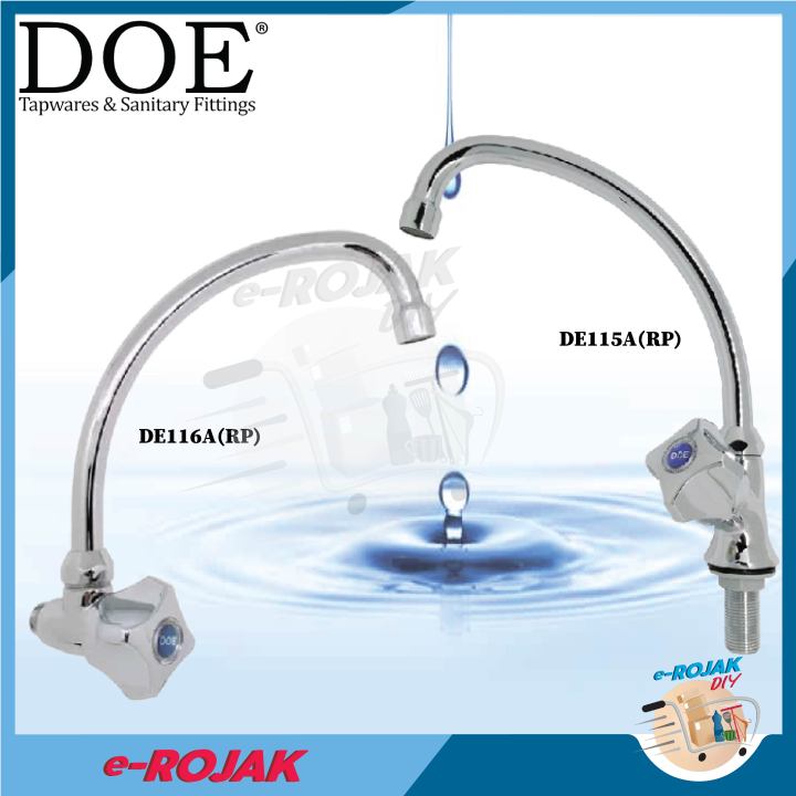 DOE DE115A(RP) DE116A(RP) Sink Tap / Arc Fillar Tap 水槽水龙头/弧形填料水龙头 | Lazada