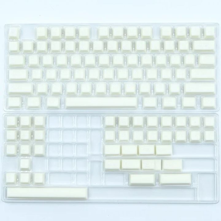 Gmk Keycaps 114 Keys White Ice Translucent Double Shot Cherry Profile ...