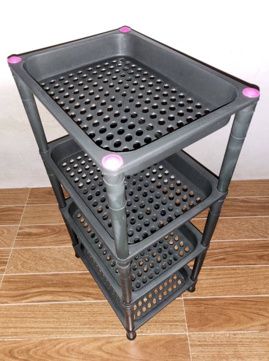 4 Layer square universal rack / kitchen rack / food storage / fruit and ...