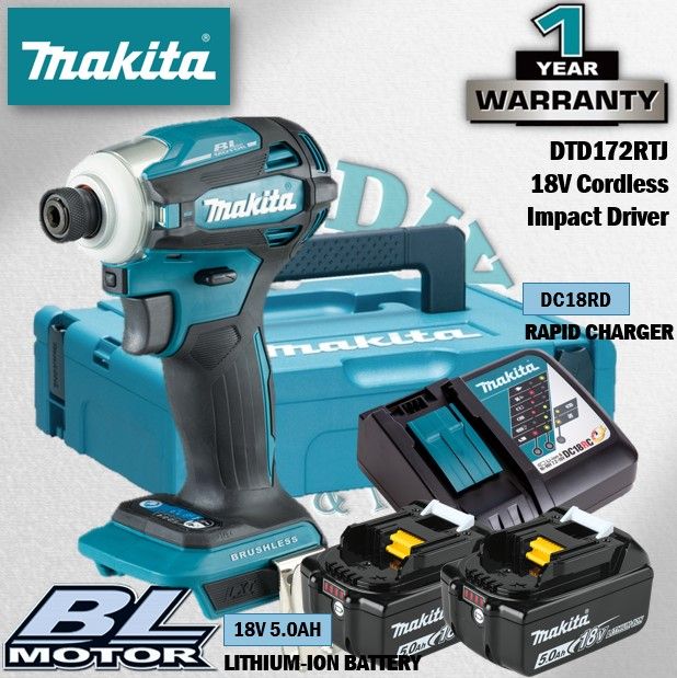 MAKITA DTD172Z / DTD172RTJ 18V Cordless Impact Driver ( New Makita Launching Product ) | Lazada