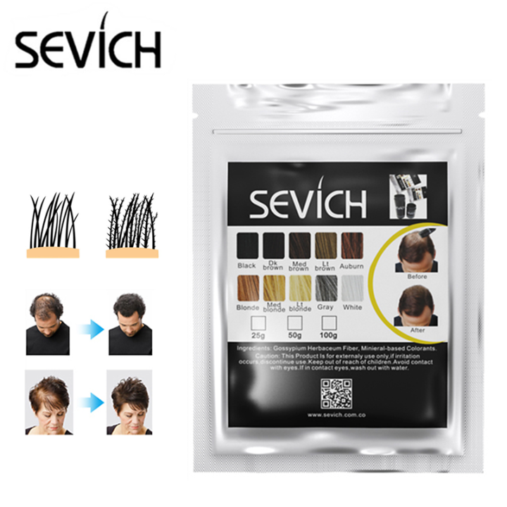 SEVICH Hair Building Fiber 50g Black | Lazada