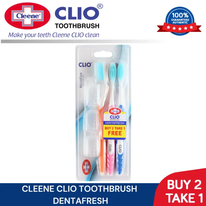 Cleene CLIO Toothbrush Dentafresh Buy 2 Take 1 | Lazada PH