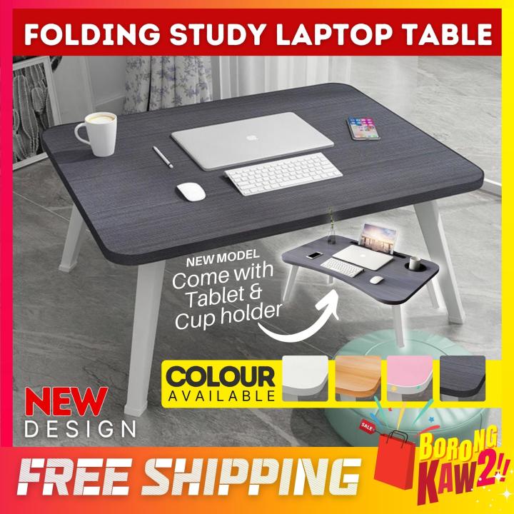 Laptop Table Hpyhome Foldable Anti-slip Bed Notebook Portable Computer ...