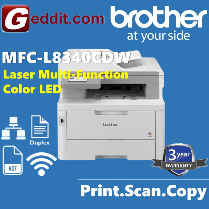 BROTHER MFC-L8340CDW COLOUR LASER LED PRINTER(PRINT,SCAN,COPY,FAX ...