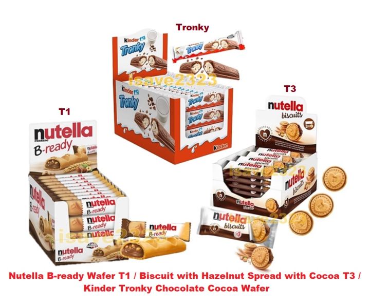 Nutella B-ready Wafer T1 (36pcs) / Biscuit Hazelnut Spread with Cocoa ...