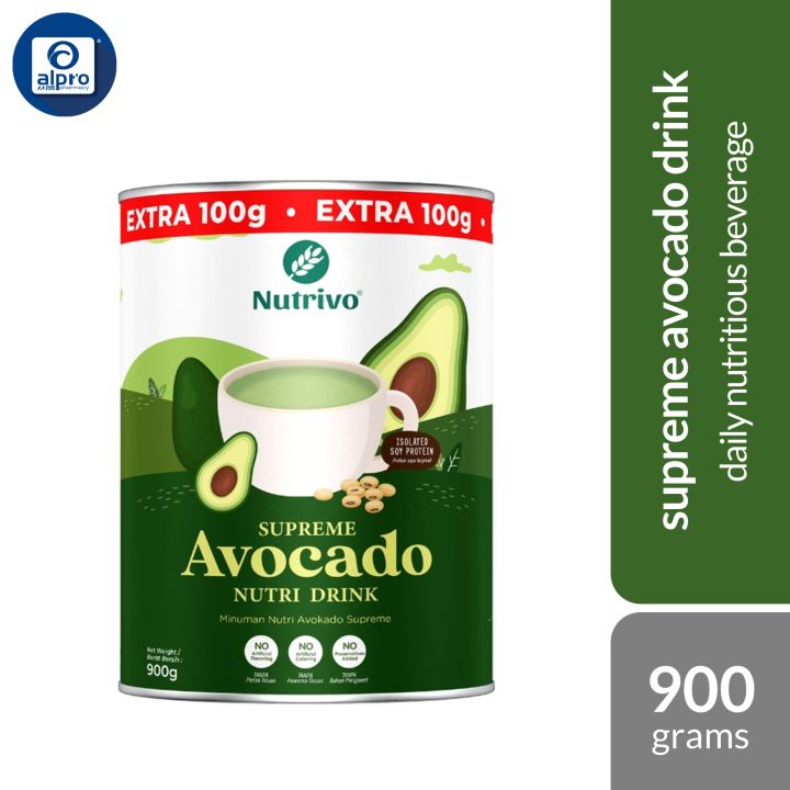 Nutrivo Supreme Avocado Nutri Drink 900g | Daily Nutritious Beverage ...