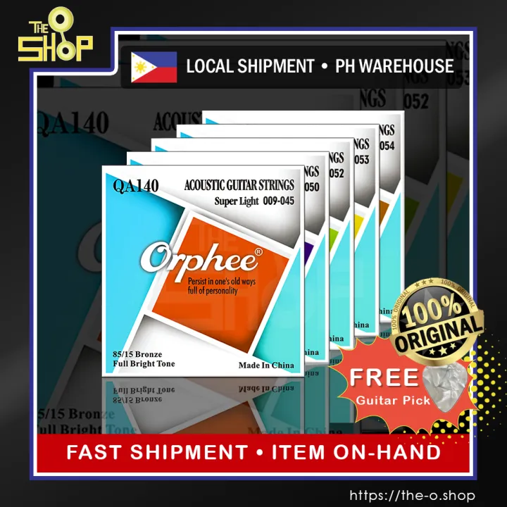 Orphee QA Series Acoustic Guitar Strings (100% Original/Authentic ...