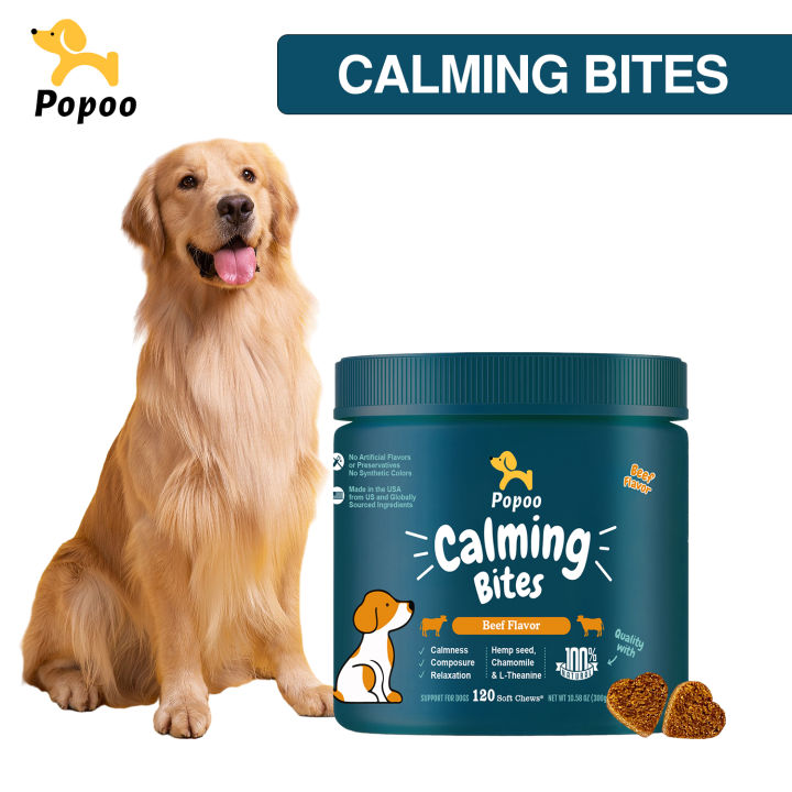 Popoo Calming Bites for Dog Composure Relaxation Health Calming Treats ...
