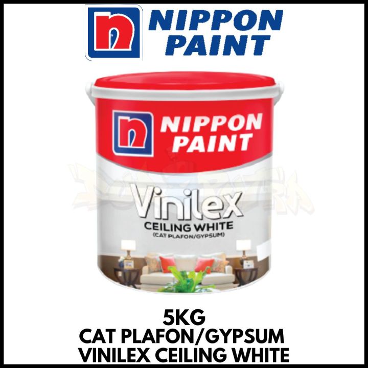 Cat Plafon / Gypsum Vinilex Ceiling White Galon 5kg | Lazada Indonesia