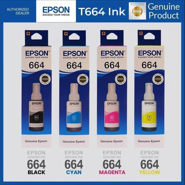 Epson 664 Ink 100% Original Genuine For Epson L Series Printer L120 ...