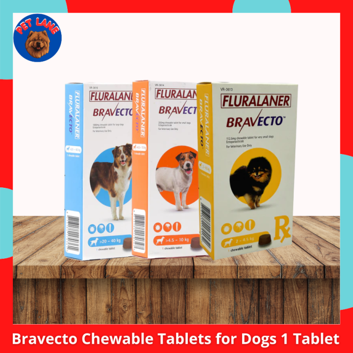Bravecto Chewable Tablets for Dogs Anti-Tick Flea 1 Tablet | Lazada PH