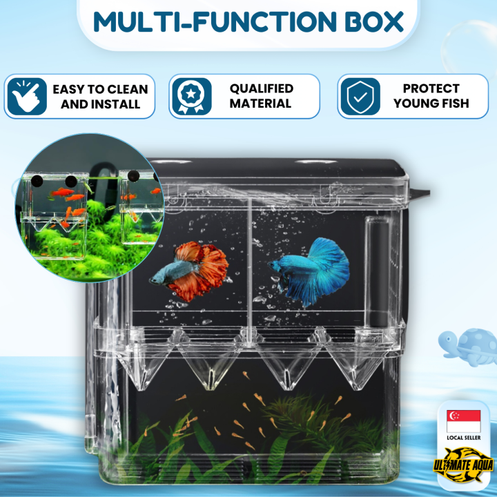 YEE Guppy Breeding Box, Aquarium Acrylic Multifunctional Incubator ...