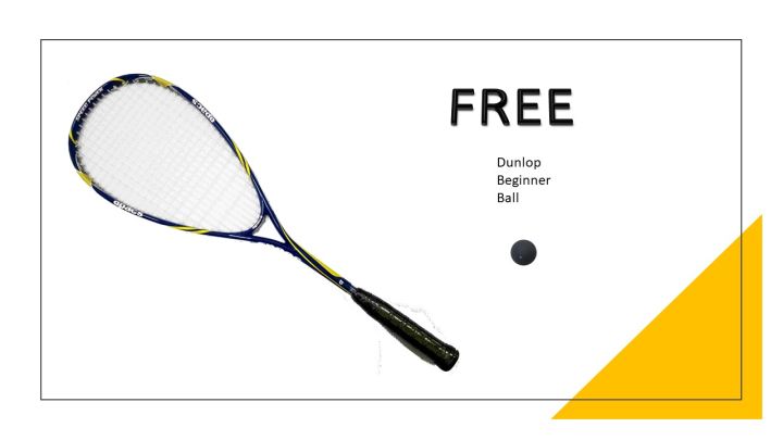 Apacs Sportshorizon 180 SH Squash Racket with 1 pc Dunlop BEGINNER ...